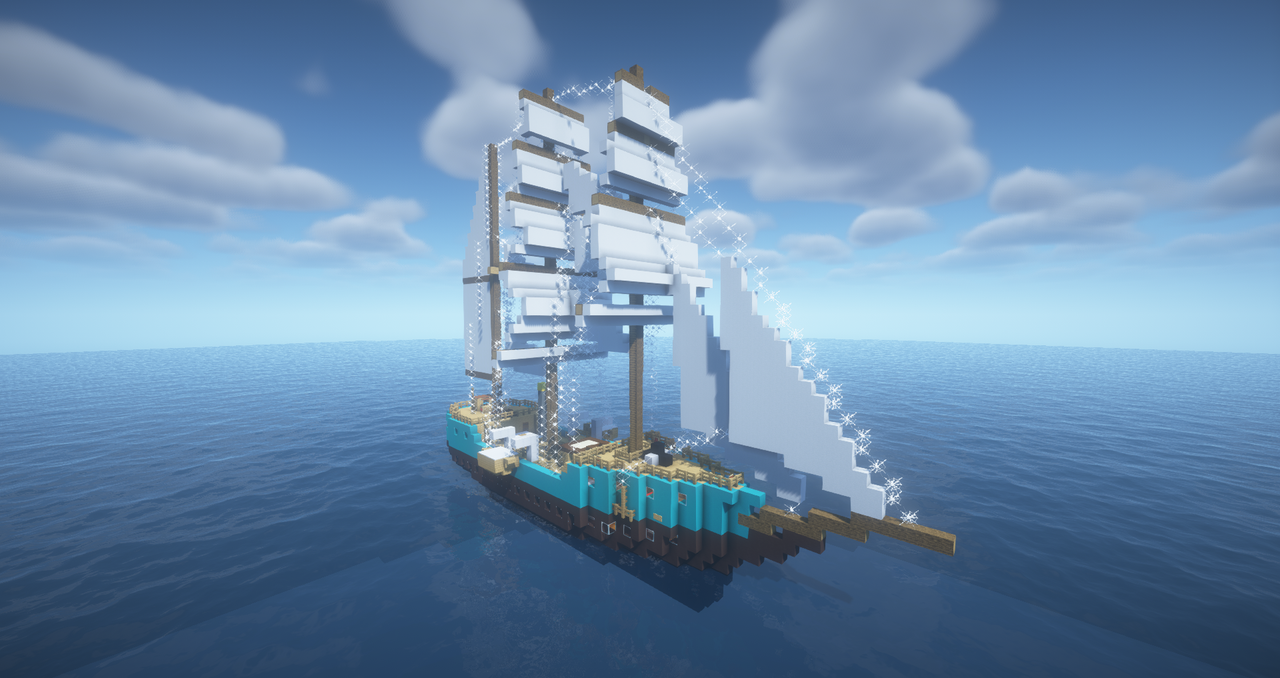 FIctonal sailing ship Minecraft Map