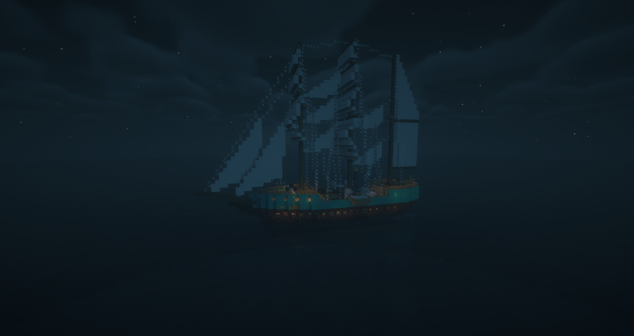 FIctonal sailing ship Minecraft Map