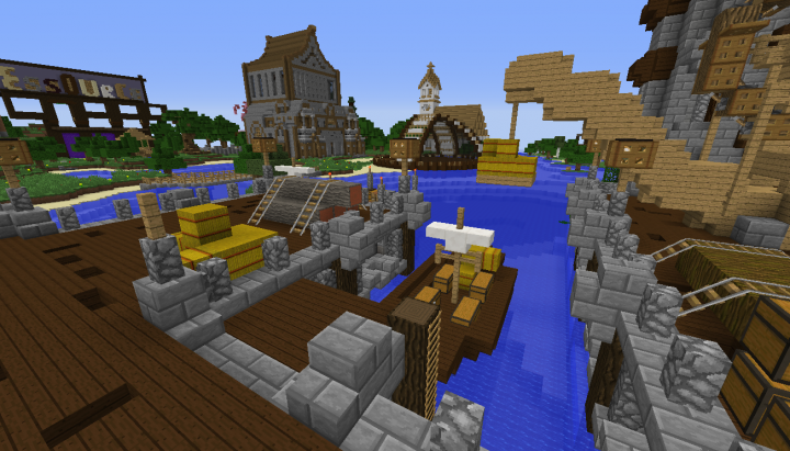 Small port village Minecraft Map