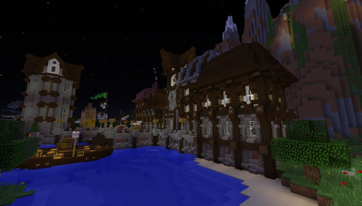 Small port village Minecraft Map