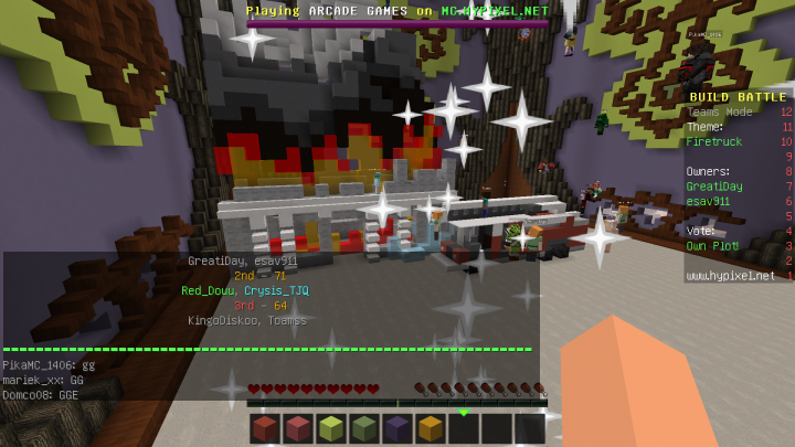 A story about how i won a build battle on hypixel Minecraft Map