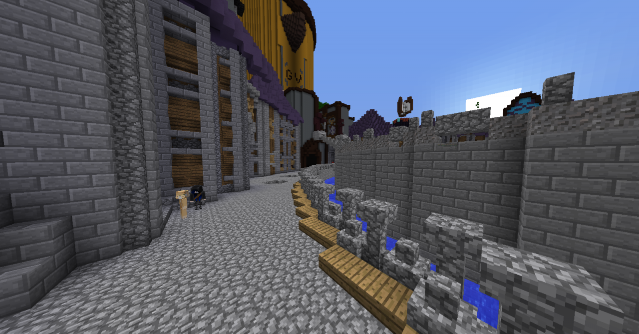 "City in a Forest" Network Hub Minecraft Map