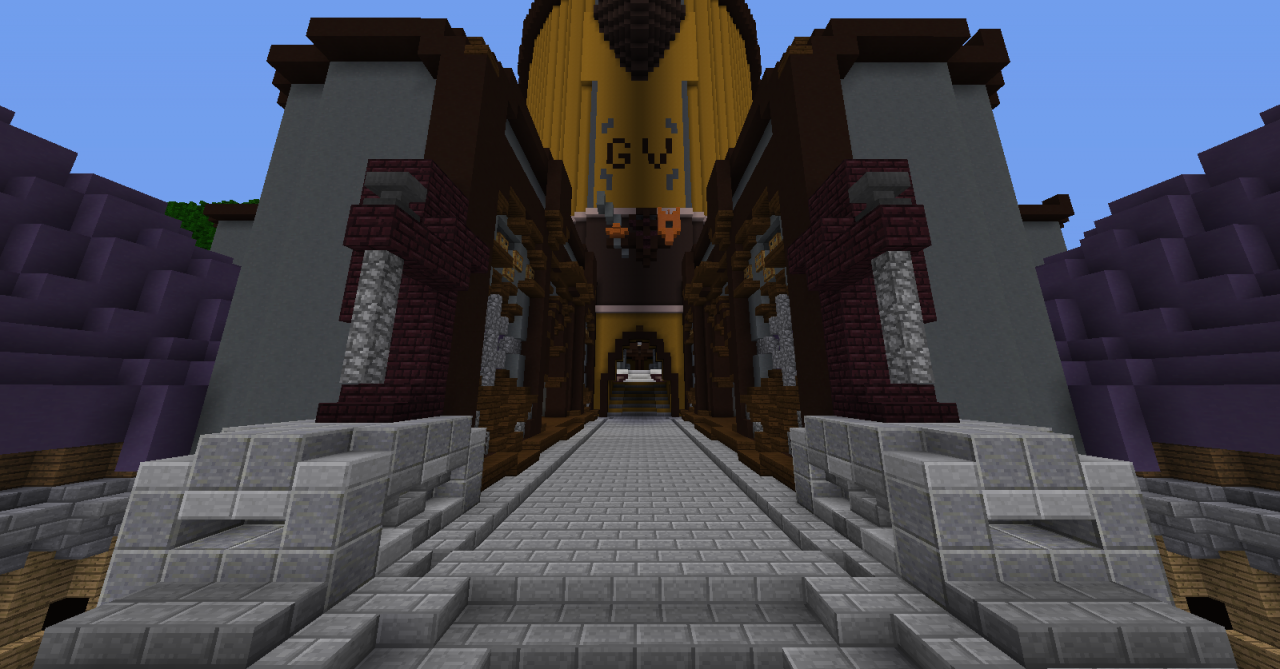 "City in a Forest" Network Hub Minecraft Map