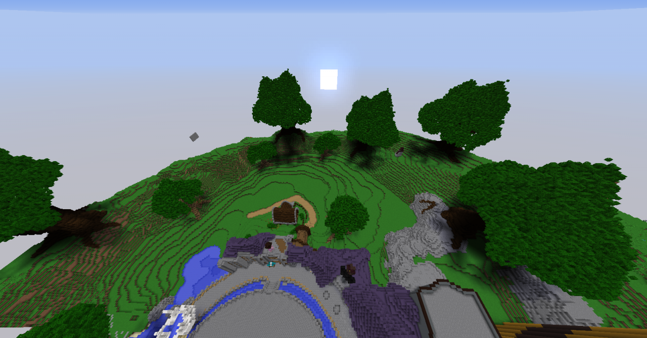 "City in a Forest" Network Hub Minecraft Map