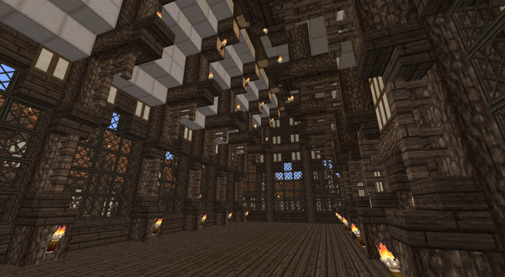 Medieval town hall Minecraft Map