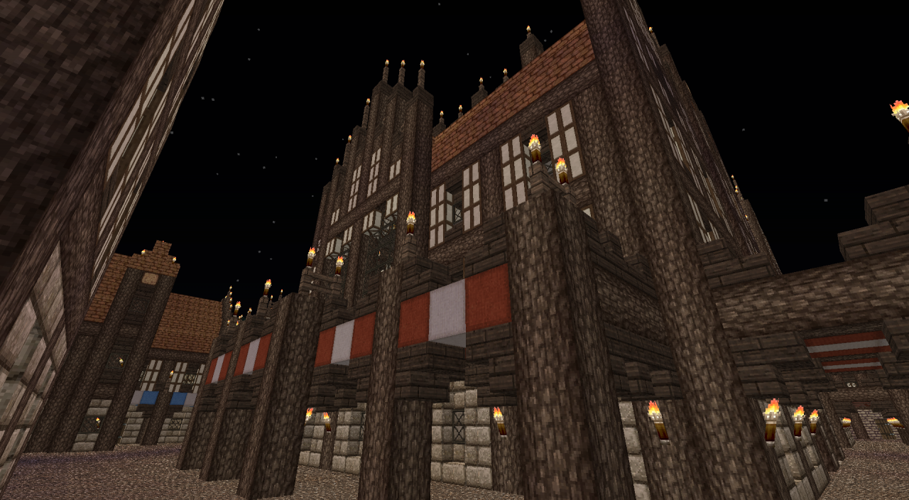 Medieval town hall Minecraft Map