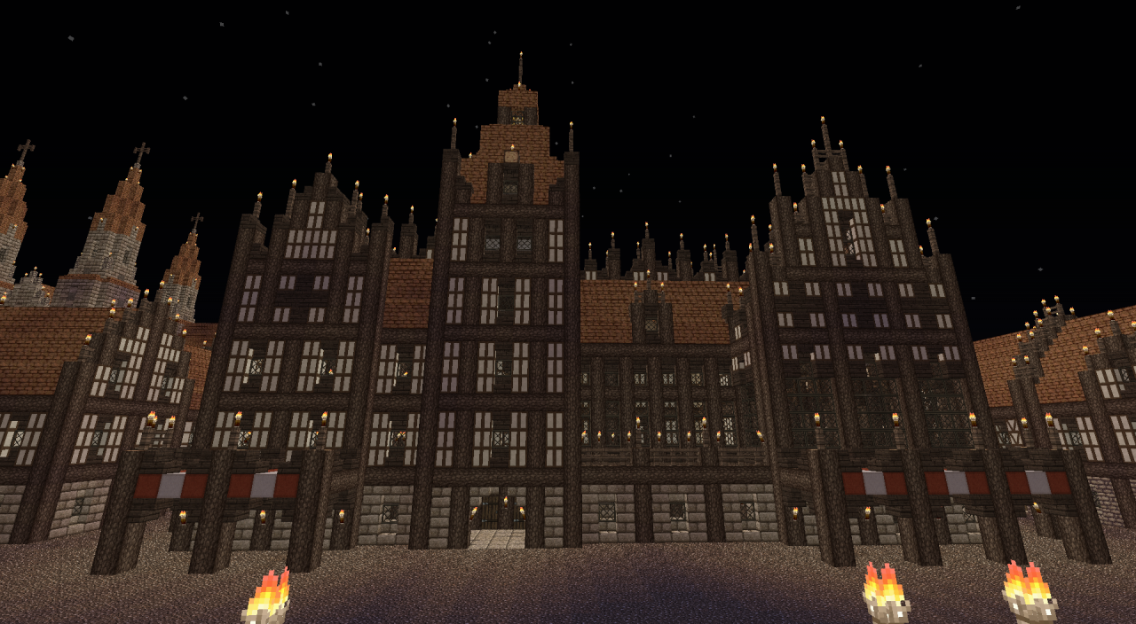 Medieval town hall Minecraft Map