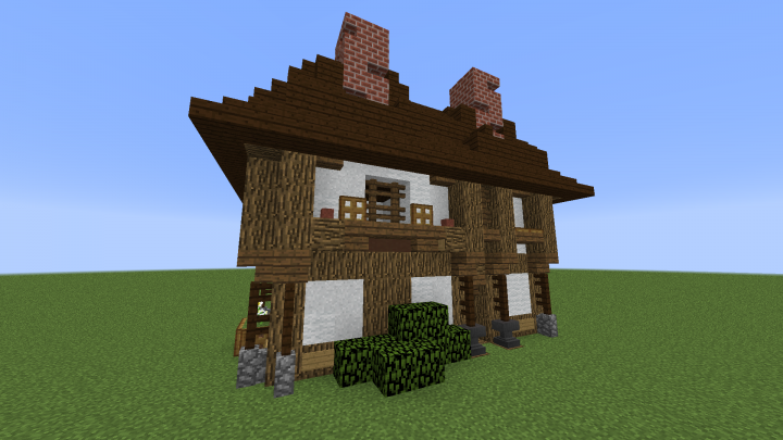 17 Small Medieval House Schematic Minecraft Project
