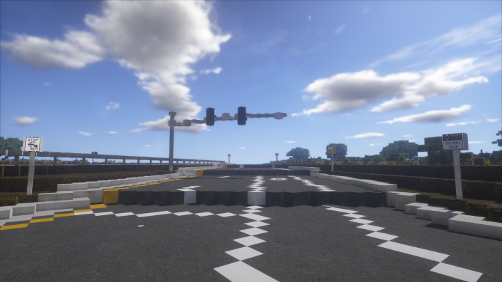 Single Point Urban Interchange & Roundabout | AMB | TRS Minecraft Map