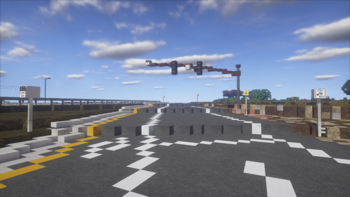 Single Point Urban Interchange & Roundabout | AMB | TRS Minecraft Map