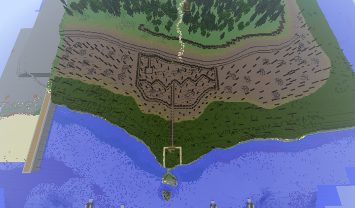 Battle of Okinawa - Attack on the Le Shima Airfield Minecraft Map