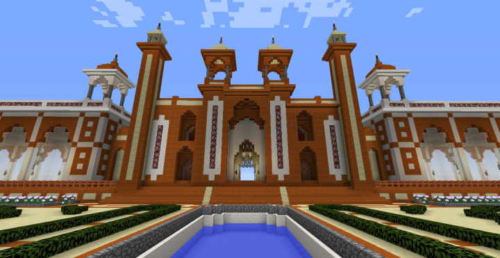 Indian style temple complex ( inspired by the Taj Mahal ) Minecraft Map
