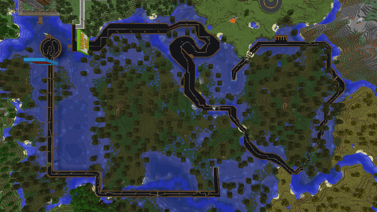 Vehicle Tour part 1: Carport and Speedway Minecraft Map