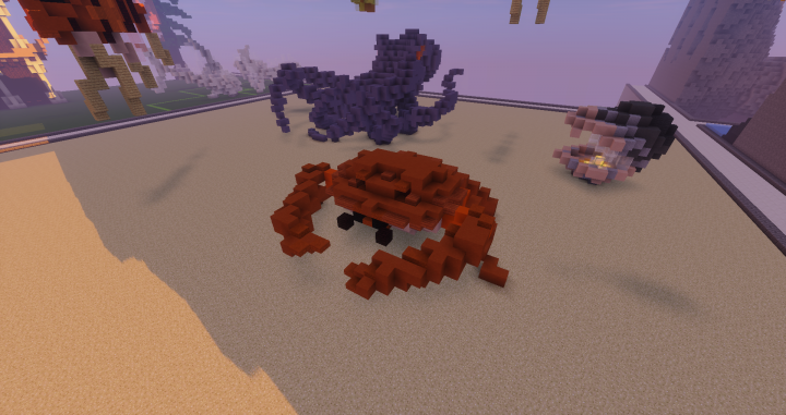 Sea Creature organics Minecraft Map
