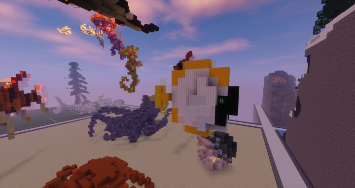 Sea Creature organics Minecraft Map