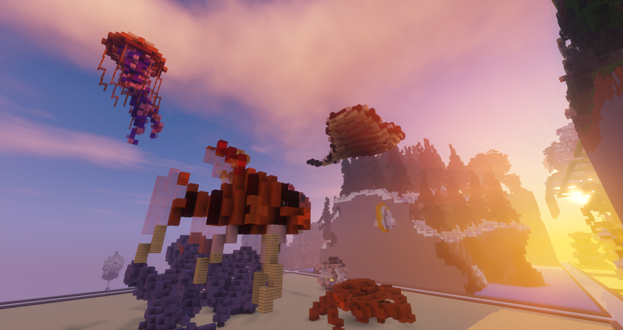 Sea Creature organics Minecraft Map