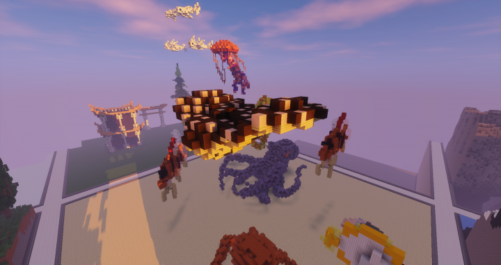 Sea Creature organics Minecraft Map