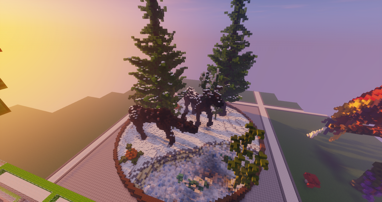 Festive Snow Globe Minecraft Map