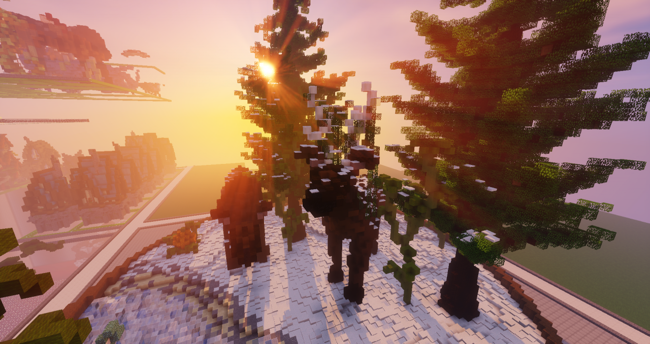 Festive Snow Globe Minecraft Map