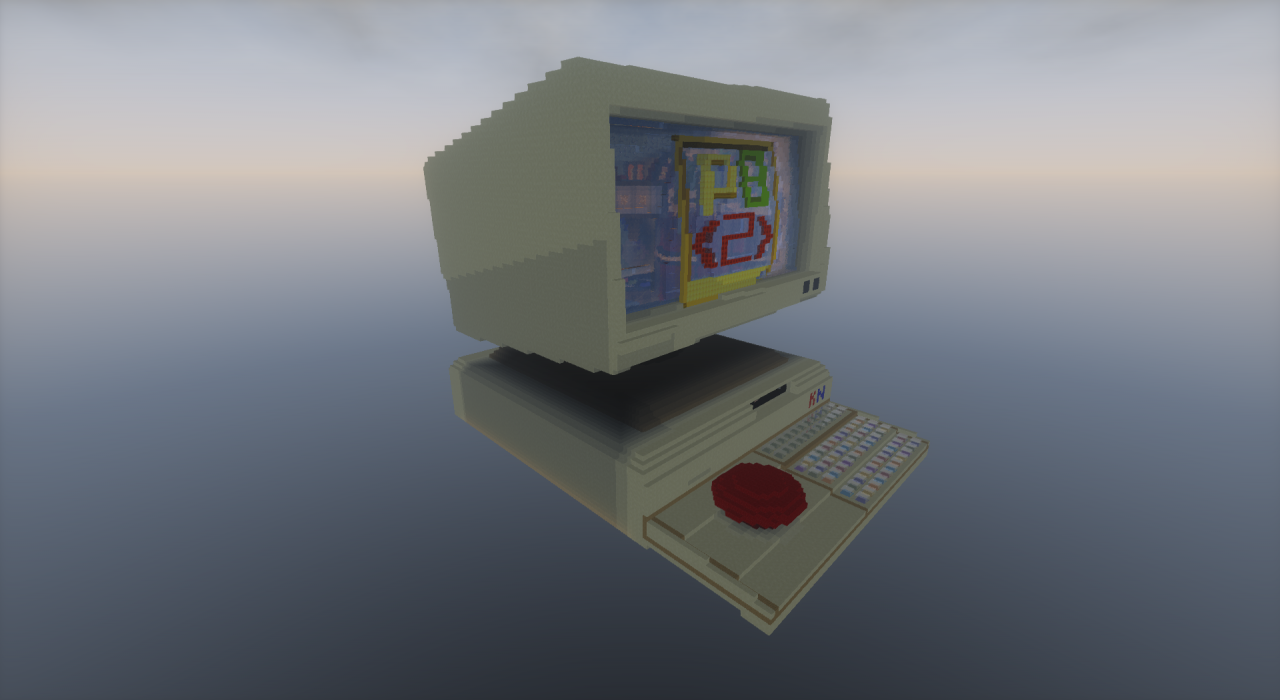 An Old Computer, as a spawn...with a bomb? Minecraft Map