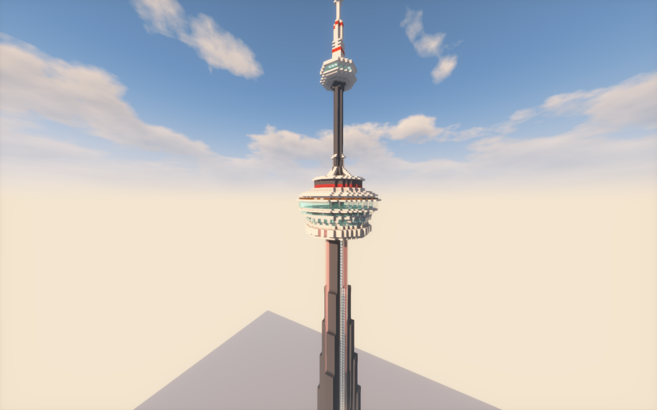 CN Tower Inspired Build Minecraft Map