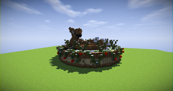 Christmas Deer Organic Minecraft Map
