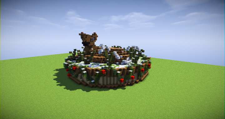 Christmas Deer Organic Minecraft Map