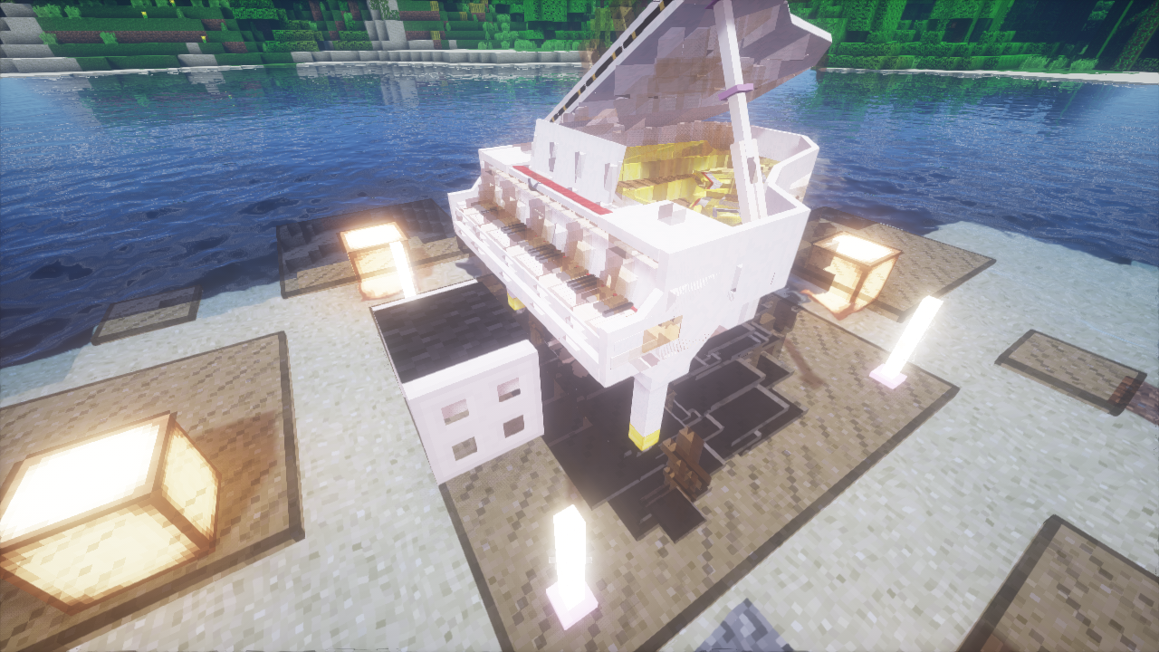 [Armor Stands] Grand Piano by ~xwj~ Minecraft Map