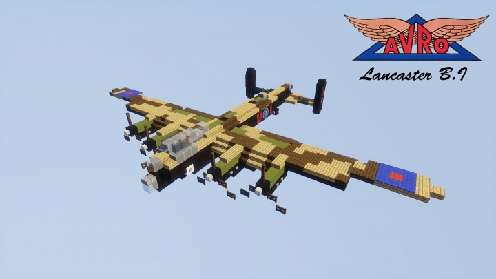AVRO Lancaster B.I RAF 1,5:1 Minecraft Map