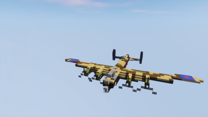 AVRO Lancaster B.I RAF 1,5:1 Minecraft Map