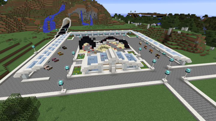 Vehicle Tour part 1: Carport and Speedway Minecraft Map