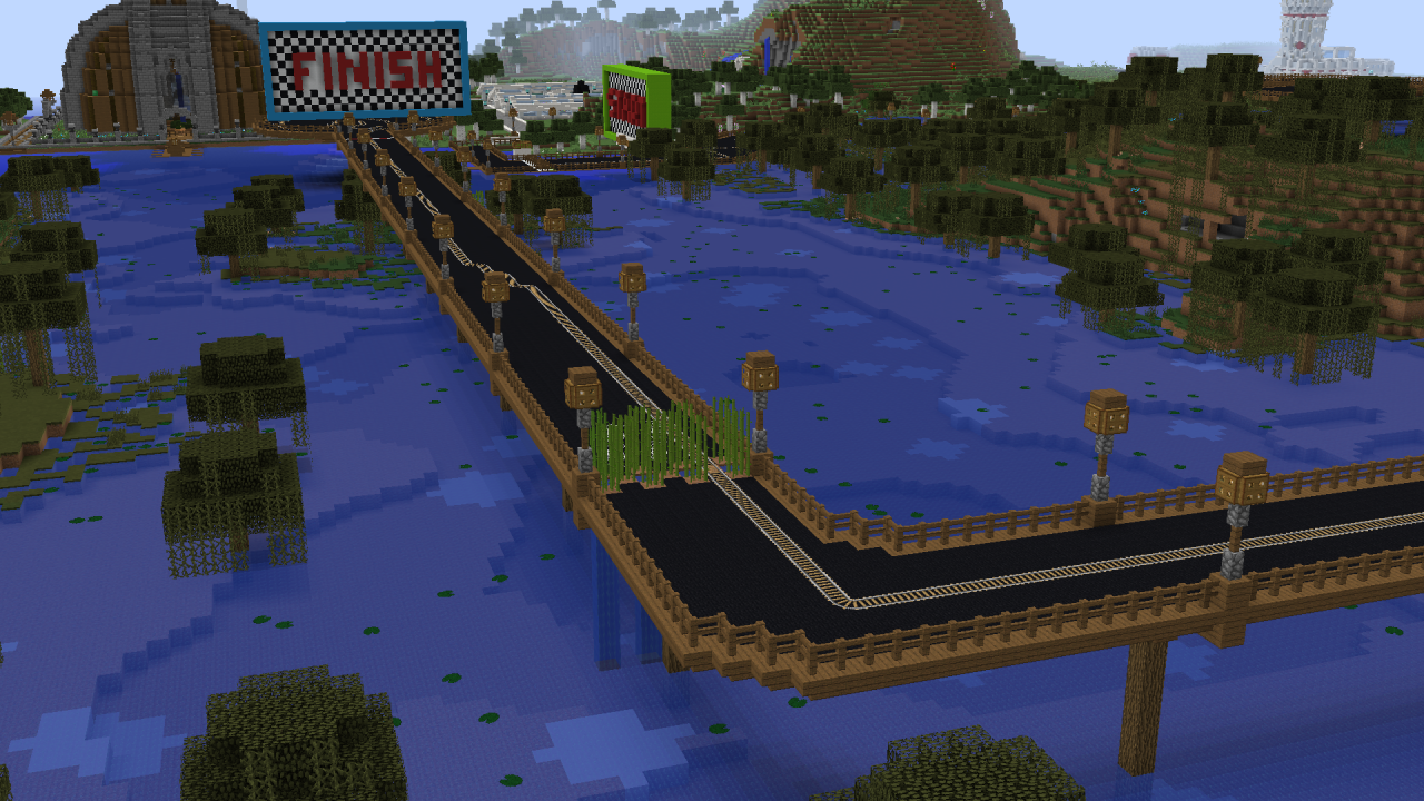 Vehicle Tour part 1: Carport and Speedway Minecraft Map