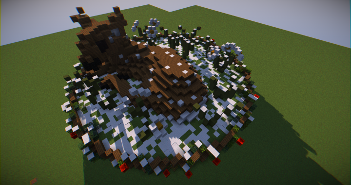 Christmas Deer Organic Minecraft Map