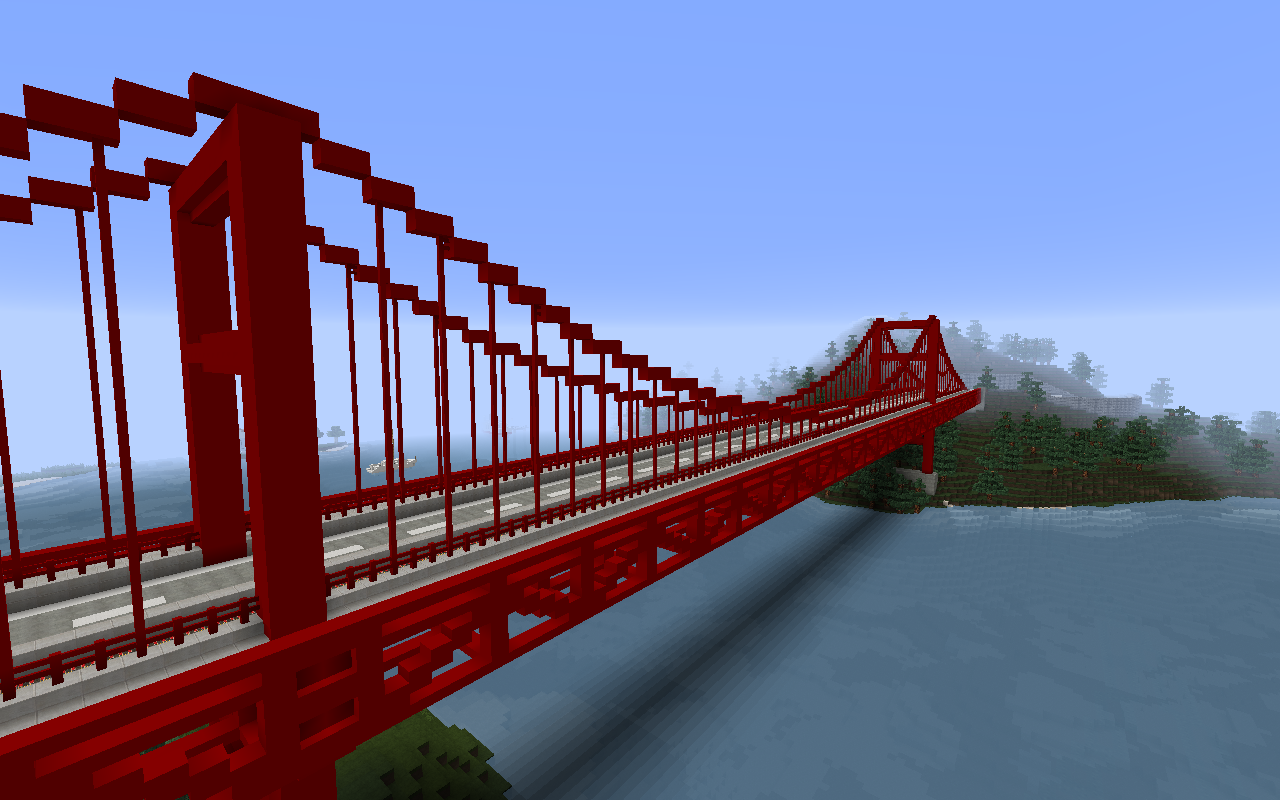 Golden Gate Bridge Minecraft Map