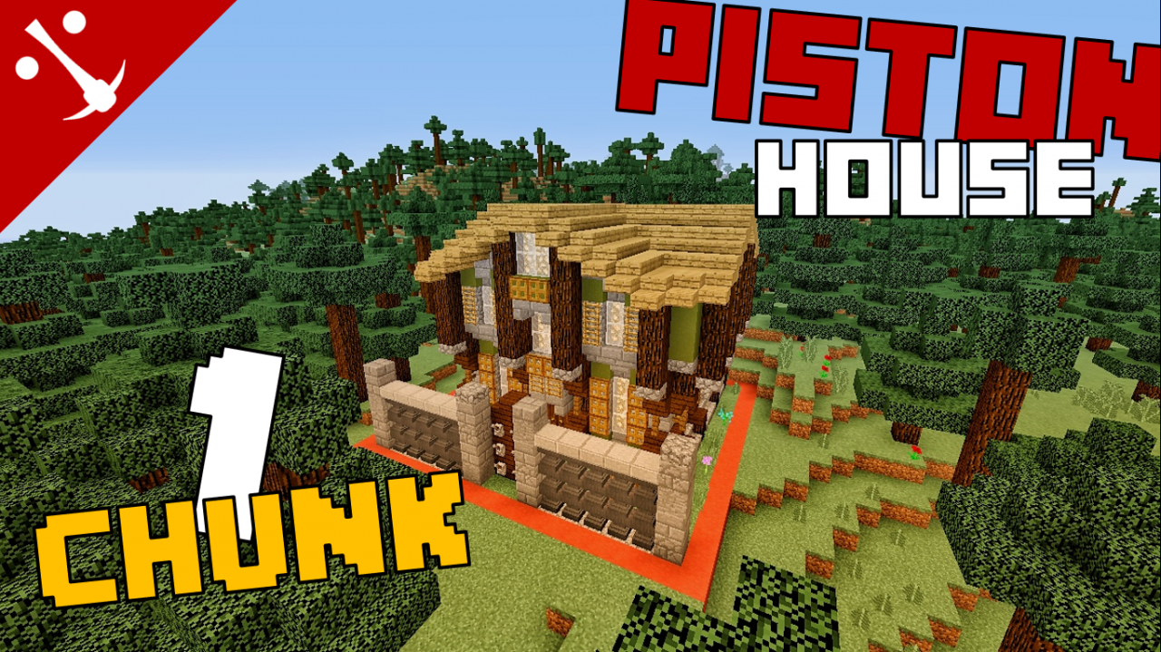 MUMBO JUMBO 1 CHUNK PISTON HOUSE by MIKE MINER Minecraft Project
