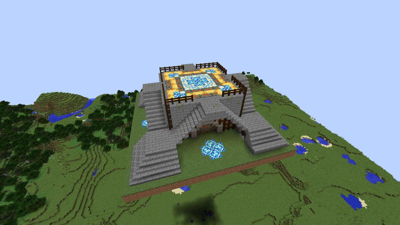 1 of 4 Terracotta Designed Spawn Platforms Minecraft Project