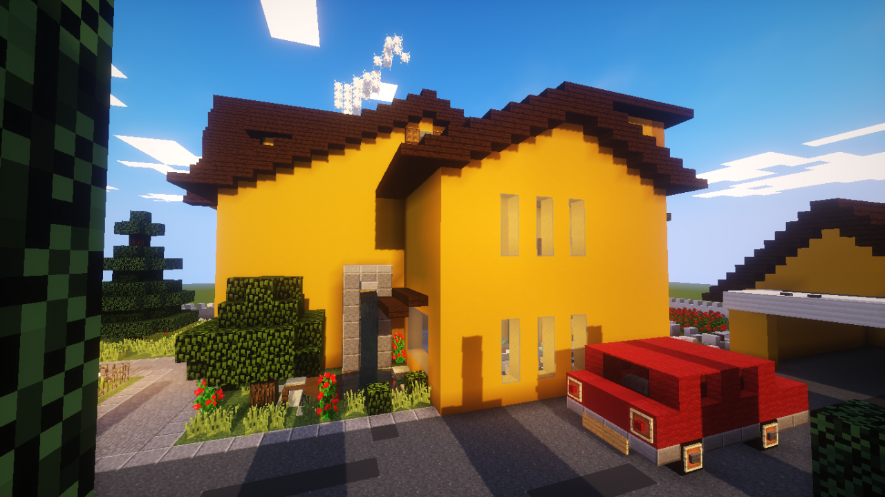 yellow big house v.2 Minecraft Map