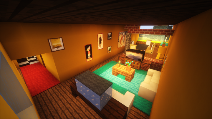 yellow big house v.2 Minecraft Map