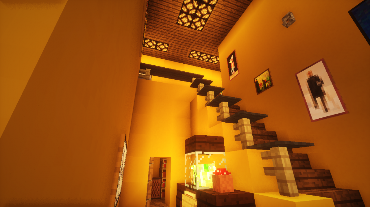 yellow big house v.2 Minecraft Map