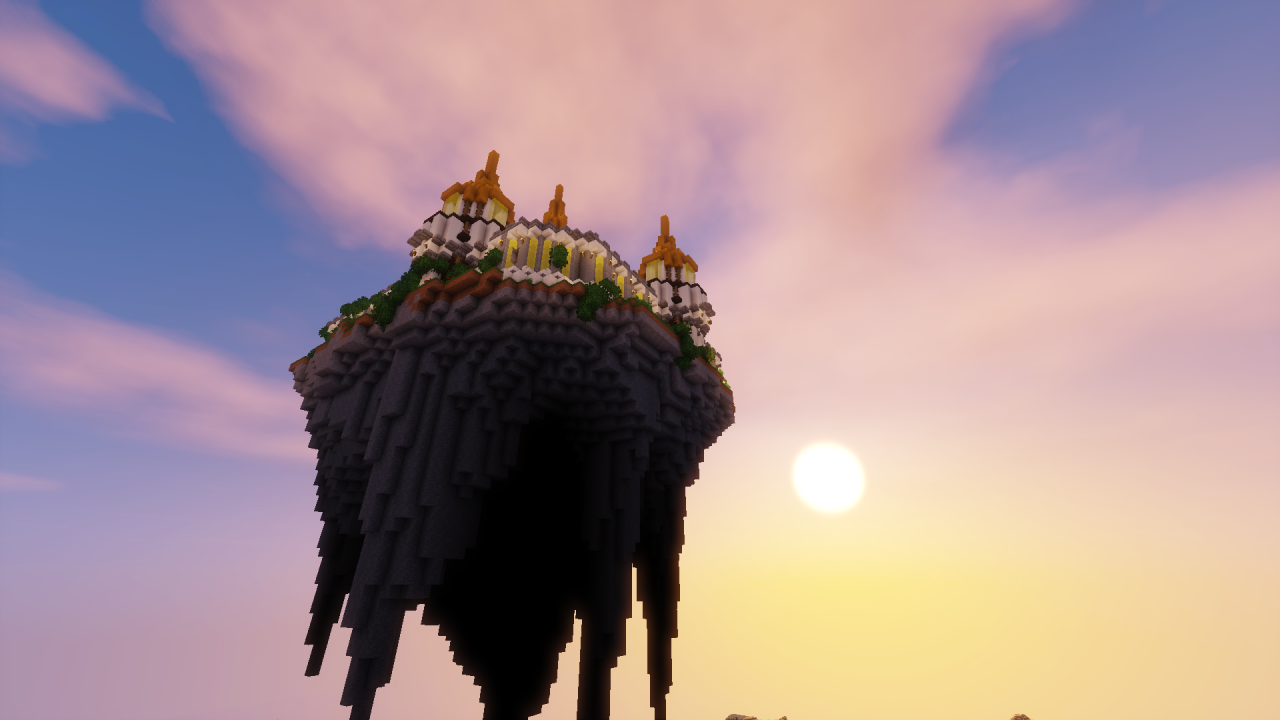 Castle on Island - Sky Defender Minecraft Map