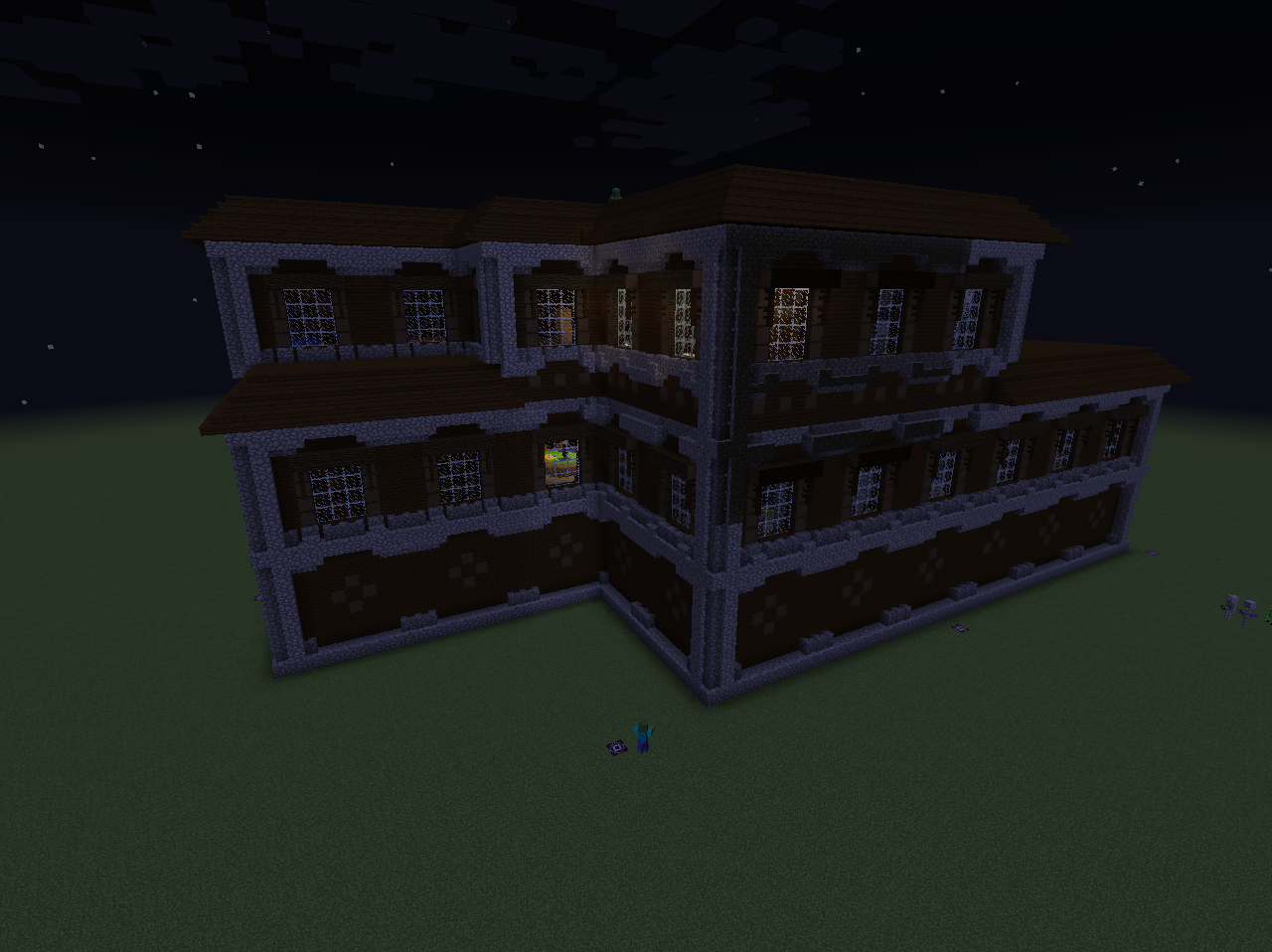 Woodland Mansion with Mobs Minecraft Map