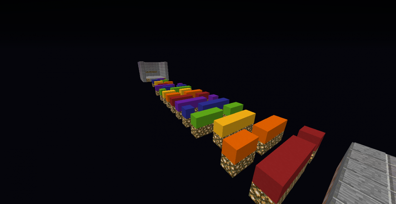 Rainbow Speed Parkour Minecraft Map