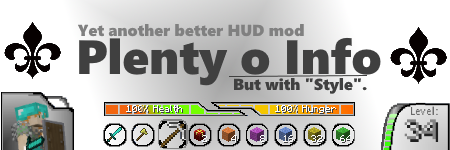 Better HUD 'Plenty o Info' Mod Minecraft Mod
