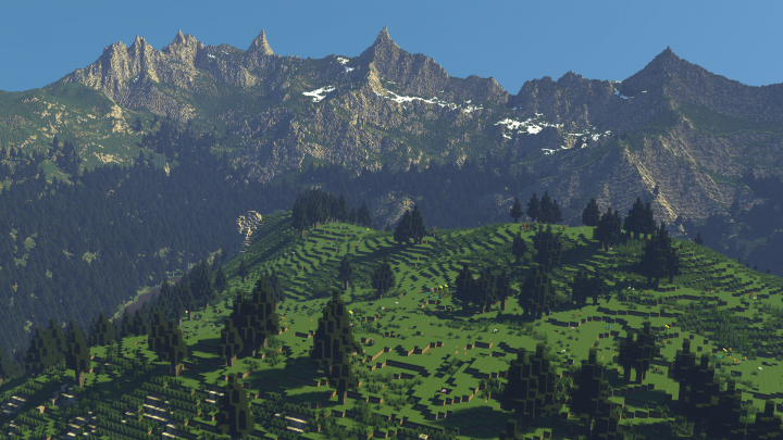 One of my best mountain maps Minecraft Map