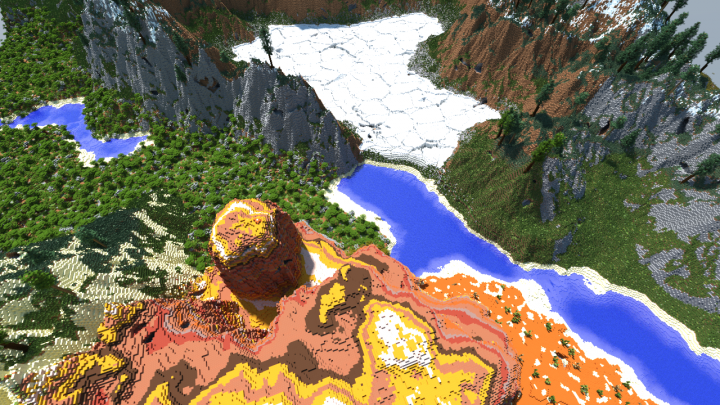 Hot Survival : 2000x2000 Survival Map Minecraft Map