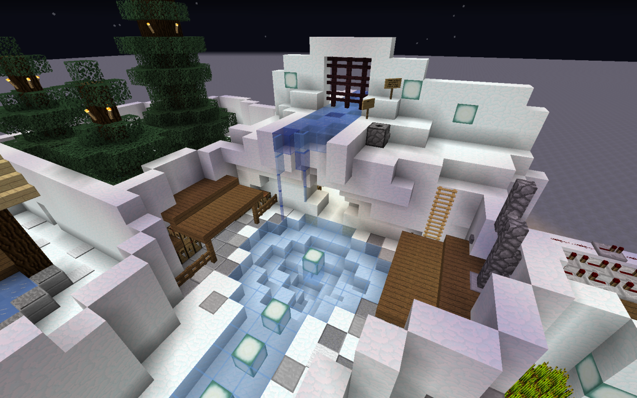 Winter/snow survival base Minecraft Map