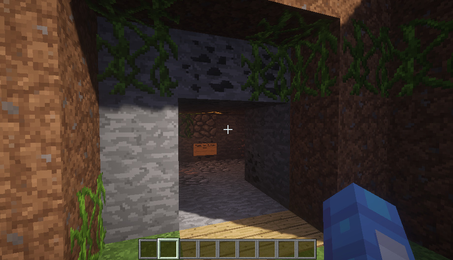 A Transforming Cave Minecraft Map