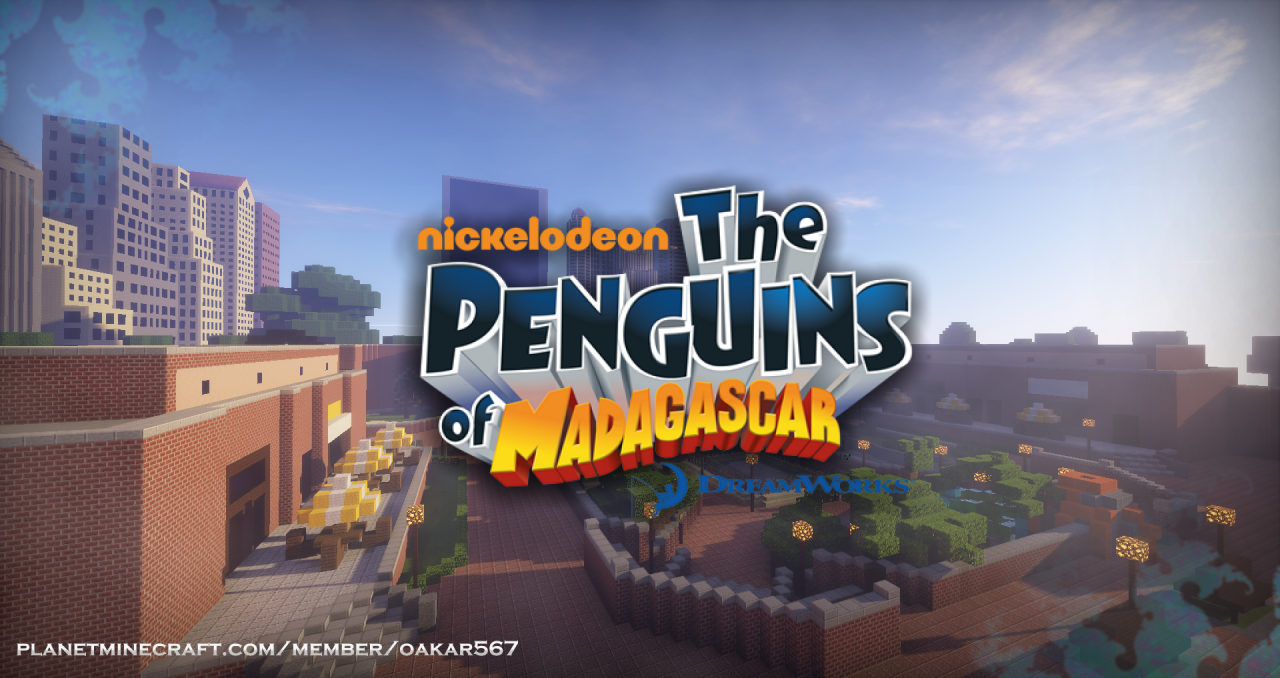 Penguins of Madagascar - Central Park zoo Minecraft Map