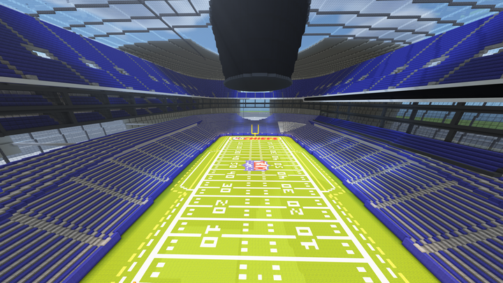 Realistic NFL Stadium Minecraft Map