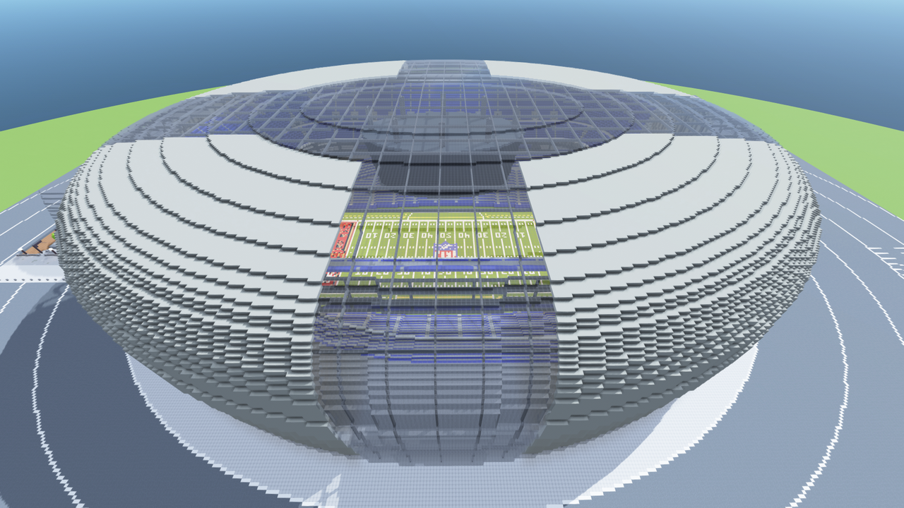 Realistic NFL Stadium Minecraft Map